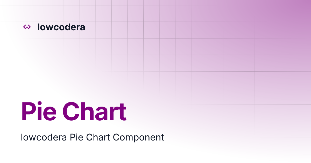 Pie Chart | lowcodera