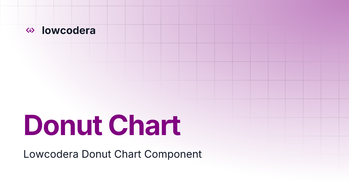 Donut Chart | lowcodera