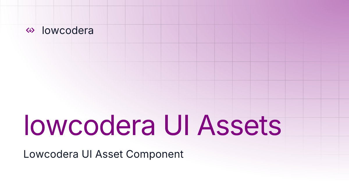 lowcodera UI Assets | lowcodera